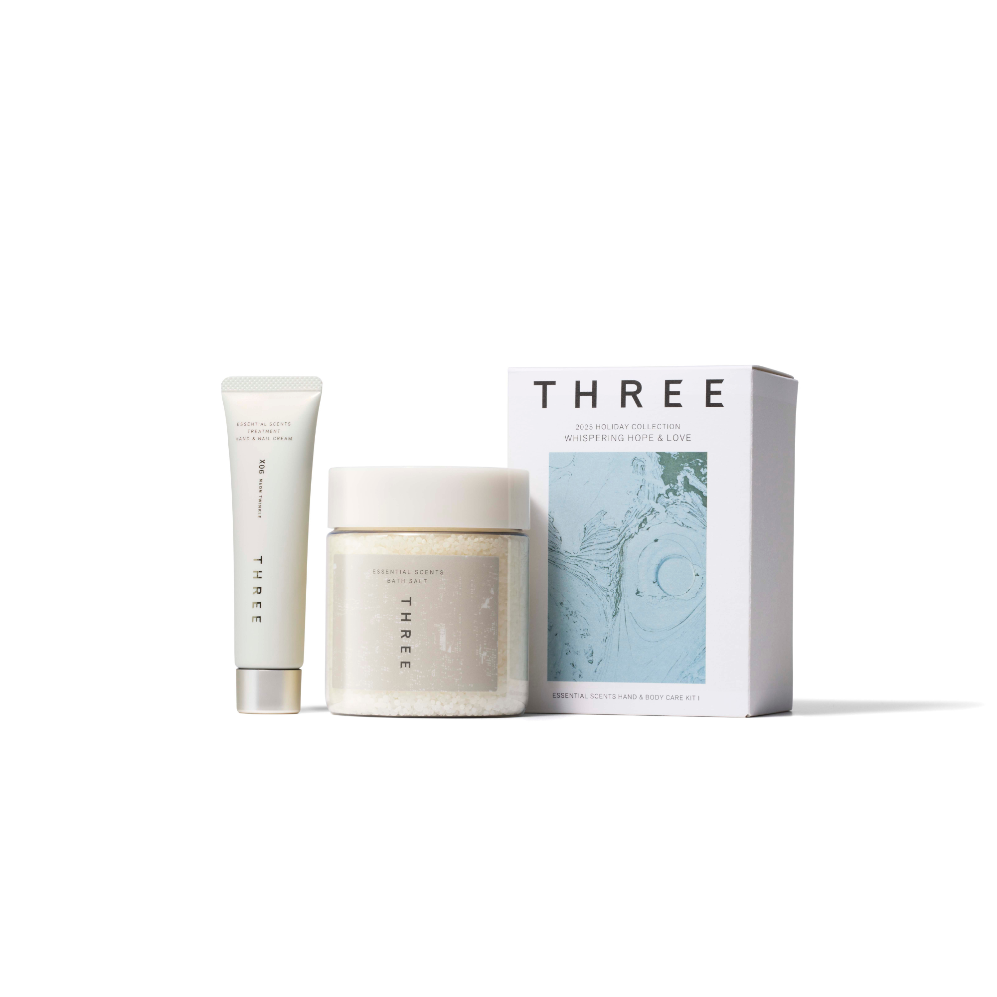 THREE Essential Scents Hand & Body Care Kit